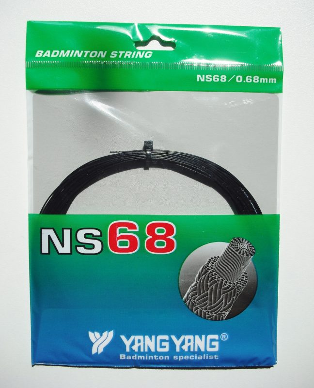 NS68 black - string for badminton rackets - YangYangRotterdam